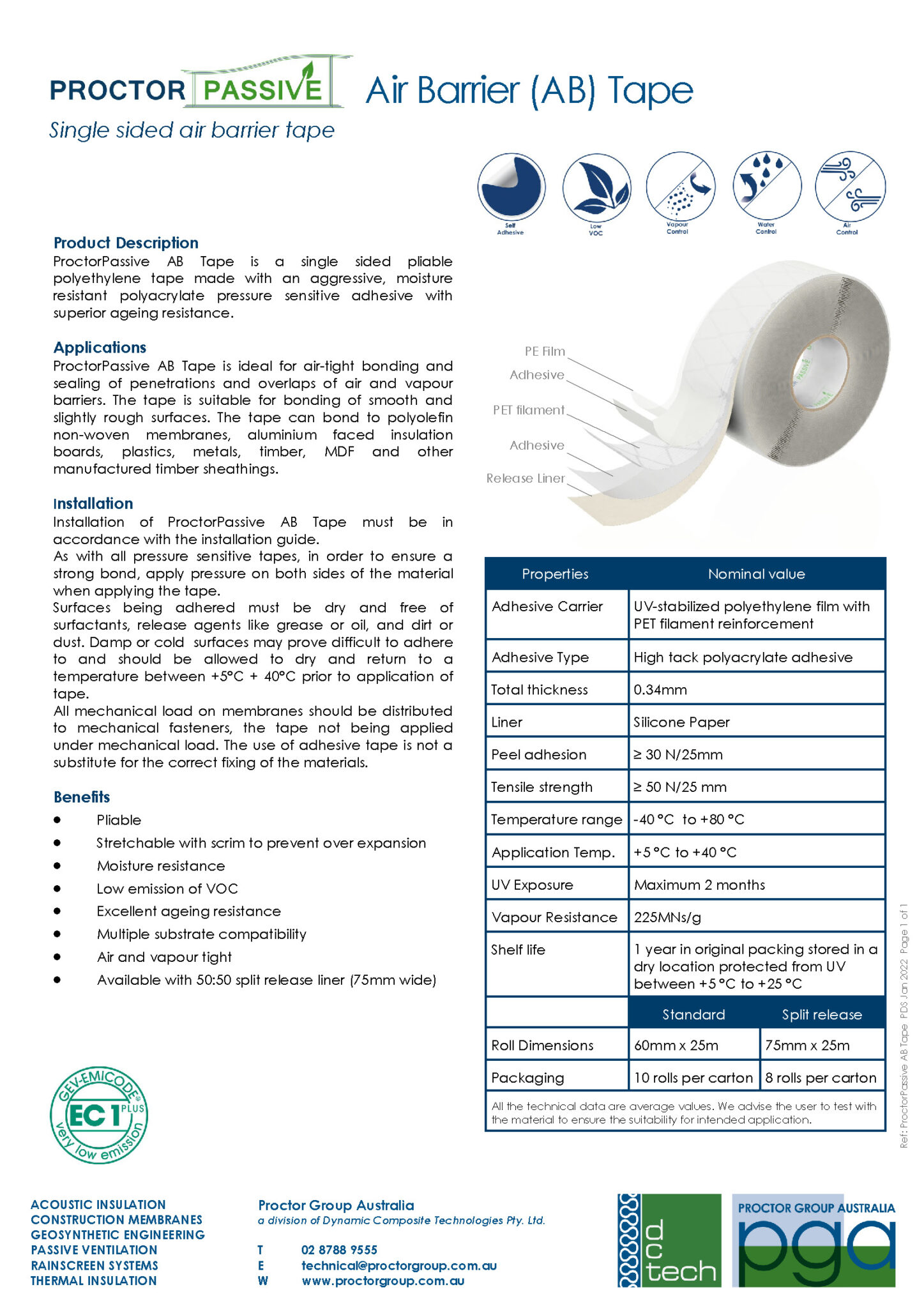 Air Barrier (AB) Tape