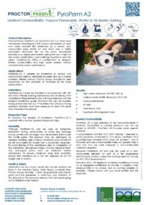 Limited Combustibility, Vapour Permeable, Water & Air Barrier Sarking