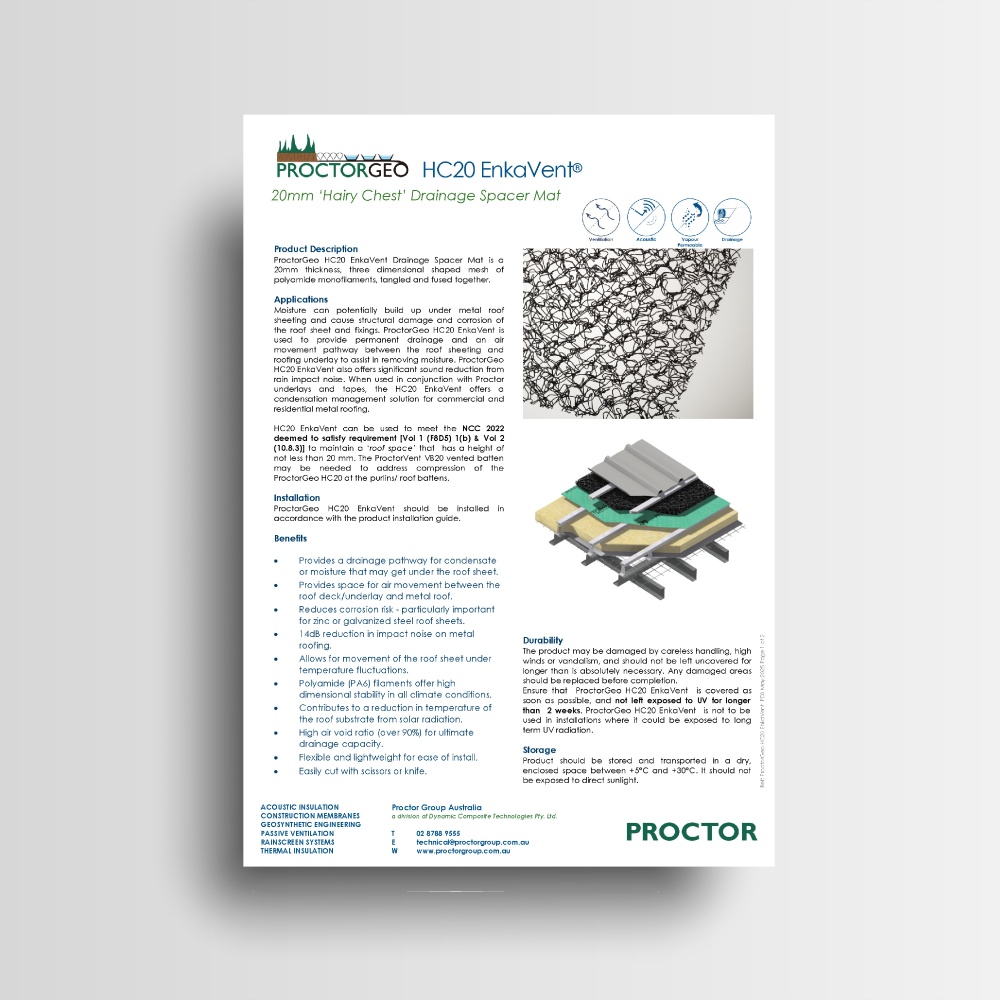 ProctorGeo HC20 Enkavent® Spacer Mat - Proctor Group Australia Pty Ltd